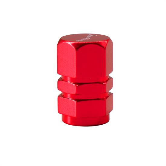 Valve caps Hexagonal Red - VALVE AIR CAPS - Simoni Racing